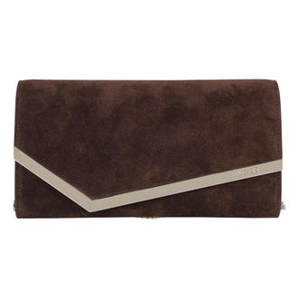 Jimmy Choo London Emmie Wildleder-Clutch - - Bags - Damen - Braun - ONE SIZE