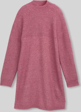 Tom Tailor Denim Strickkleid mit Stehkragen mit Woll-Anteil