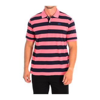 La Martina Kurz&auml;rmeliges Poloshirt - - Tops - Herren - Rosa - L