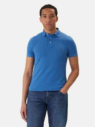 Tommy Hilfiger Poloshirt 1985 MW0MW17771 Blau Slim Fit