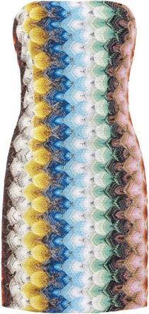 Missoni Femme, Robes, Multicolore, Taille: 44 FR Robe Tube Sans Bretelles