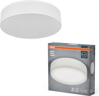 Osram ORBIS PARIS Deckenleuchte 480mm, weiß, 3XE27-Sockel, kann mit smarter Lampe bestückt werden, hochwertiges, modernes Design, mit Stoffschirm, geeignet 