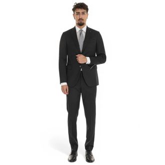 Michael Kors Klassischer 2-Knopf-Wollanzug - - Suits - Herren - Grau - 3XL