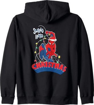 MARVEL Spider-Man Holiday Swing into Christmas Kapuzenjacke
