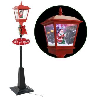 vidaXL Weihnachts-Stra&szlig;enlampe mit Weihnachtsmann 180 cm LED vidaXL