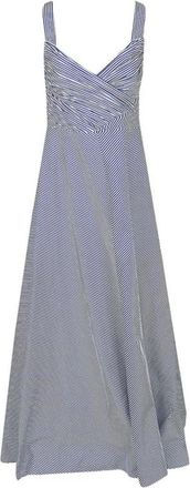 Ralph Lauren Femme, Robes, Bleu, Taille: 38 FR Robe Maxi Ray&eacute;e