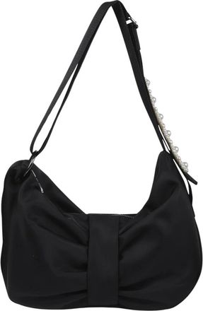 Simone Rocha Femme, Sacs, Noir, Taille: ONE Size Beaded Sling Bow Bag