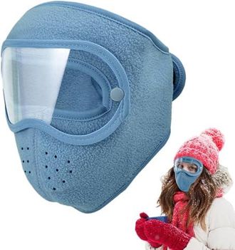 Generic R&eacute;chauffeurs pour le visage dhiver &Eacute;quipement pour temps froid Masques dhiver r&eacute;utilisables Masques dhiver respirants Chauffe-visage de ski &Eacute;quipement