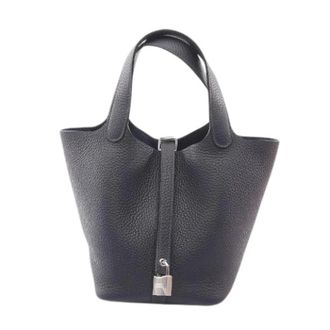 Herm&egrave;s Pre-owned Picotin Lock PM Taurillon Clemence Handtasche - - Pre-owned - Damen - Blau - ONE SIZE