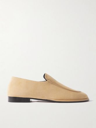 Neous Polaris Loafers Aus Veloursleder Mit Lederbes&auml;tzen - Neutral