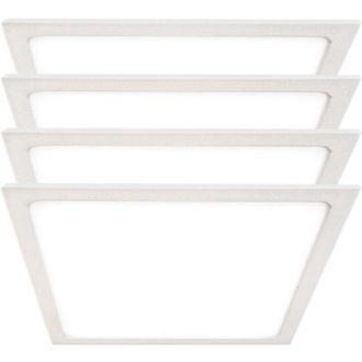 ETC Shop Etc-shop - Lot de 4 plafonniers plafonniers led plafonniers blanc salon eclairage salle de travail lampe alu Ultra Slim