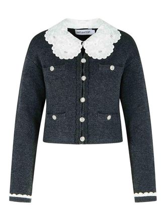 Self Portrait Cardigan - Gris