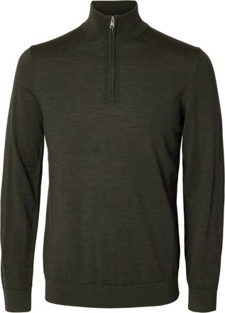 Selected SELETED HOMME SLHTRAY LS Knit Merino Half Zip NOOS