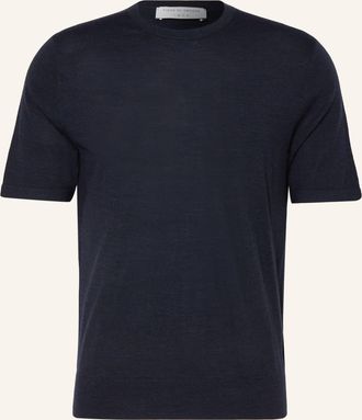 Tiger Of Sweden Strickshirt Connor Aus Merinowolle blau