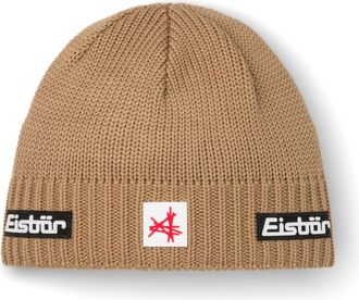 Eisb&auml;r M&uuml;tze Herren & Damen Trop Ski Austria Braun - Merino Winterm&uuml;tze Unisex mit Fleece sch&uuml;tzt vor K&auml;lte und Wind - Strickm&uuml;tze atmungsaktiv thermoregulie