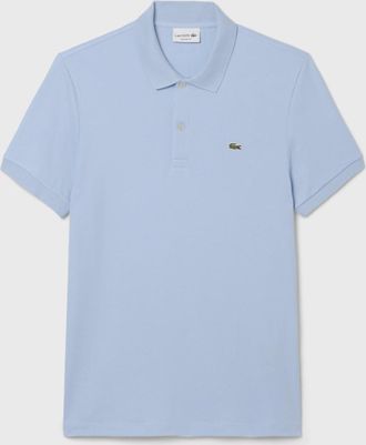Lacoste Glattes Jersey-Poloshirt mit Krokodil-Aufn&auml;her, Regular Fit in
