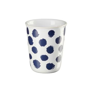 ASA Becher - Espresso - Wei&szlig;/Dunkelblau/Tupfen -Porzellan - &Oslash; 6,5 cm x H: 7 cm - Fassungsverm&ouml;gen: 0,1 l