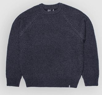Salty Crew Harbor Fishermans Knit Strickpullover midnight navy