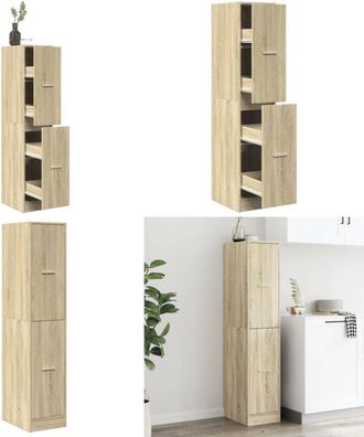 vidaXL Apothekerschrank Sonoma-Eiche 30x41x144,5 cm Holzwerkstoff - Vidaxl