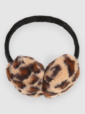 A.Lab Cheetah Print Earmuffs Beanie brown