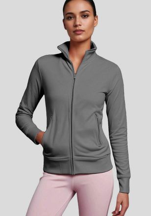 Promodoro Sweatjacke Jacket Stand-Up Collar mit weich angerauter Innenseite und Elasthanbündchen