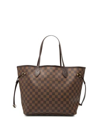 Louis Vuitton sac &agrave; main Damier &Eacute;b&egrave;ne Neverfull MM (2009) - Marron