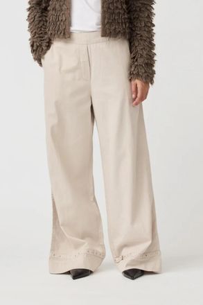 Alchemist Damen vegan Hose Moonflower Straps Beige
