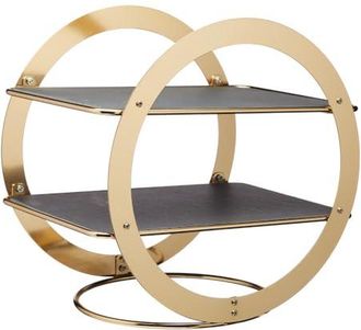 Artes&agrave; Artes&agrave; Pr&eacute;sentoir &Agrave; Aliments Avec Cadre En Forme De Roue, Finition Laiton, 31,5 X 22,5 X 30 cm, Coffret Cadeau