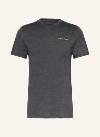 District Vision Laufshirt Merino grau