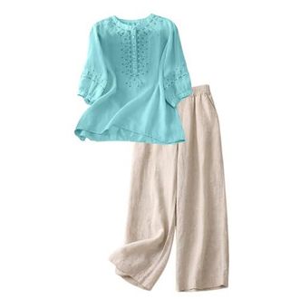 Generic Ensemble de v&ecirc;tements de d&eacute;tente pour femme - Ensemble 2 pi&egrave;ces pour femme - Sweat &agrave; capuche en polaire - Pantalon de jogging - Automne et hiver - Ens