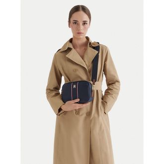 Tommy Hilfiger Handtasche Tommy Hilfiger Popette Camera Bag Corp AW0AW17710 Dunkelblau
