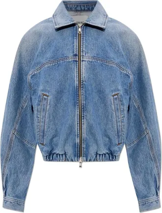 A Gold E Femme, Vestes, Bleu, Taille: 38 FR Dixon Cocoon Bomber Jacket