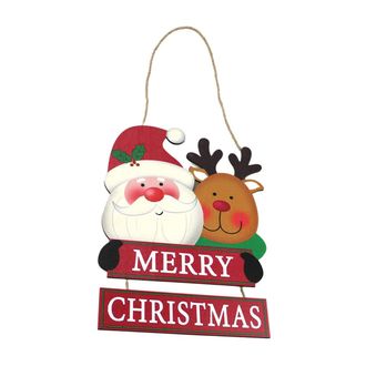 Cabilock Rotes Weihnachtsanh&auml;nger T&uuml;rschild Kreative H&auml;ngende Weihnachtsdeko f&uuml;r Zuhause B&uuml;ro Garten Vielseitiges Xmas Festival Ornament zur Festlichen