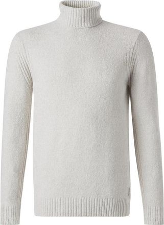Cinque Herren Rollkragenpullover beige Baumwolle unifarben