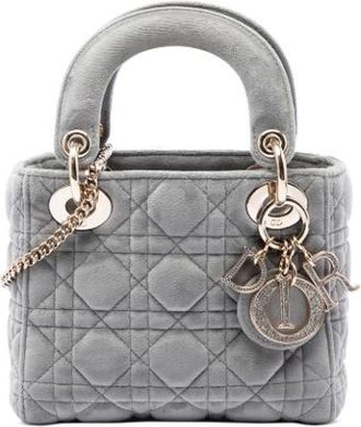 Dior Pre-owned Cuir sacs-dior - Femme - Pre-owned - Gris - Taille: ONE Size