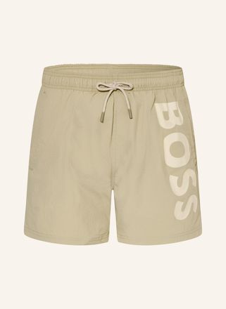 HUGO BOSS Badeshorts Octopus beige