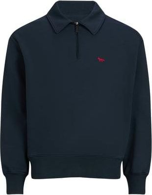 Maison Kitsun&eacute; Sweat oversize col polo en coton