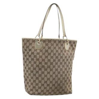 Gucci Pre-owned Vintage GG Canvas Tote - - Pre-owned - Damen - Beige - ONE SIZE
