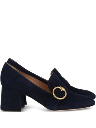 Gianvito Rossi Camden Loafer mit Schnallendetail - Blau