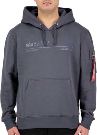 Alpha Industries Herren Ai Reflective Hoody Kapuzensweat Für Kapuzenpullover, Greyblack, M EU