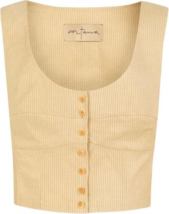 Cortana Femme, Tops, Beige, Taille: 40 FR Remo Top