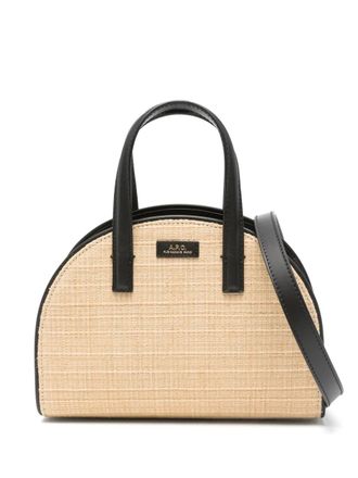 A.P.C. petit sac à main Demi-Lune - Tons neutres