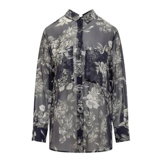 Semicouture Femme, Blouses et Chemises, Multicolore, Taille: 40 FR Chemise &agrave; manches longues en viscose