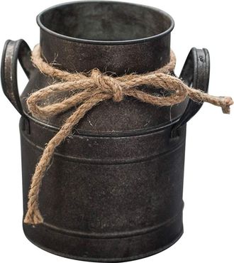 Cabilock 1 STK Dekorative Blumenvase Mini-pflanzgef?? Blumentopf Tischdekoration Metall Kanne Vintage Saftiger Topf Vintage Blumenvase Garten Pflanzgef??e Fran