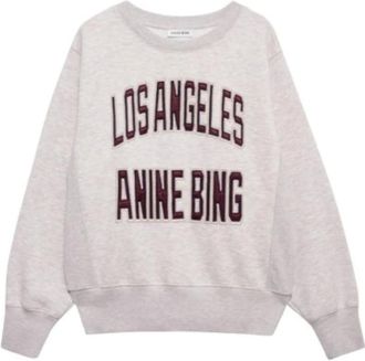 Anine Bing Femme, Sweatshirts et sweats &agrave; capuche, Gris, Taille: 40 FR Harry Shrunken SweaT-shirt