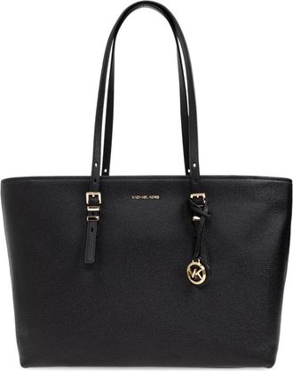Michael Kors Femme, Sacs, Noir, Taille: ONE Size Quinn Grand Sac Cabas en Cuir Grain&eacute;