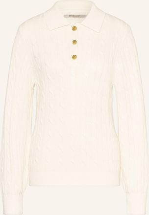 Barbour Strick-Poloshirt Evie weiss