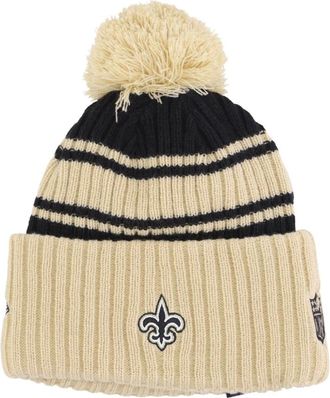 New Era Homme, Accessoires, Beige, Taille: ONE Size NFL Sideline Cuffed Knit Beanie