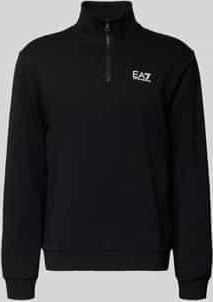 Emporio Armani Sweatshirt mit Stehkragen und Reißverschluss