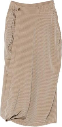 Uma Wang UMA Wang, Femme, Jupes, Brun, Taille: 40 FR Gink Midi Skirt